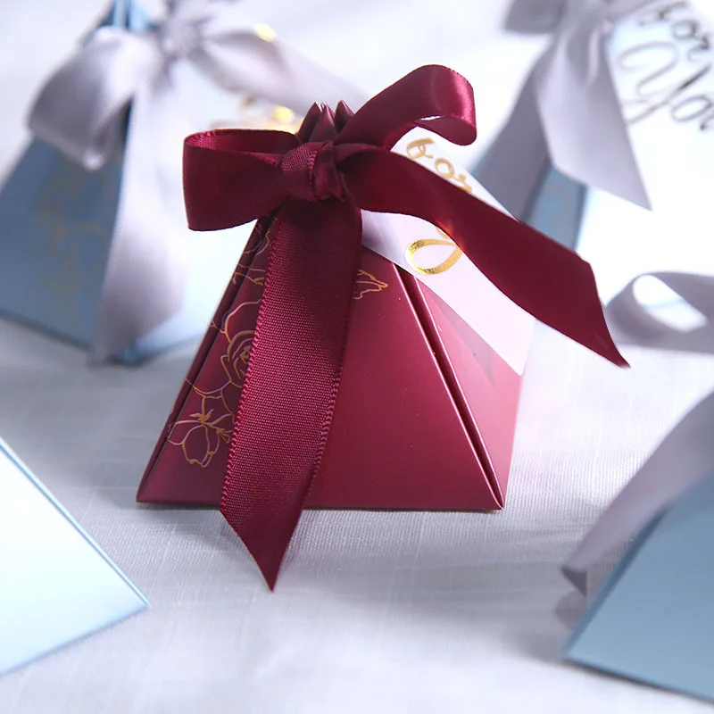 50PCS-Triangular-Pyramid-Candy-Box-Party-Favors-and-Gifts-Gift-Box ...