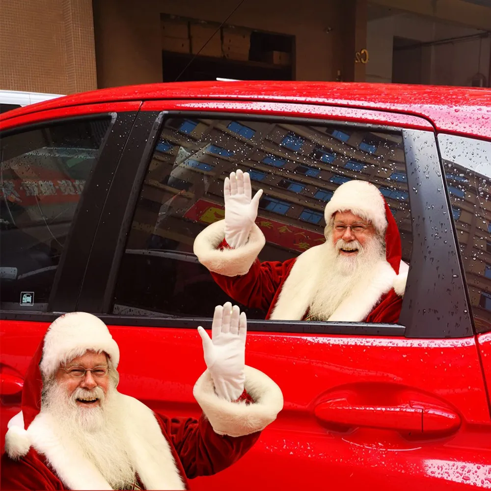 New-Christmas-Car-Sticker-3D-Realistic-Santa-Claus-Car-Rear-Window ...