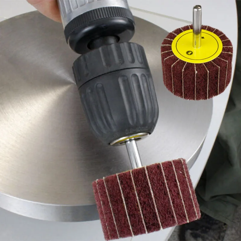 50mm-Non-Woven-Fleece-Sanding-Mop-Lamellar-Loop-Fan-Belt-Grinding-Wheel ...