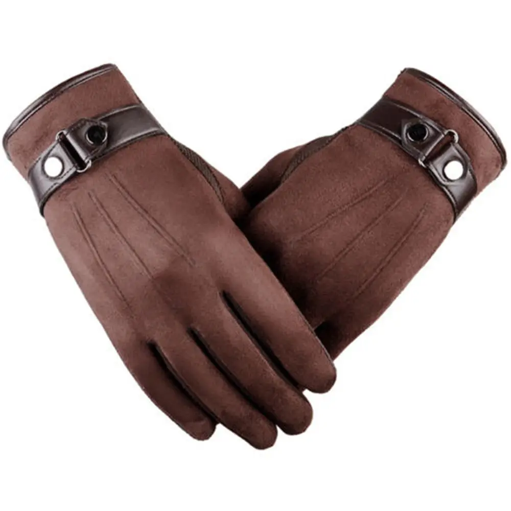Men-Leather-Gloves-Touch-Screen-Mitten-Thermal-Fleece-Lined-Driving ...