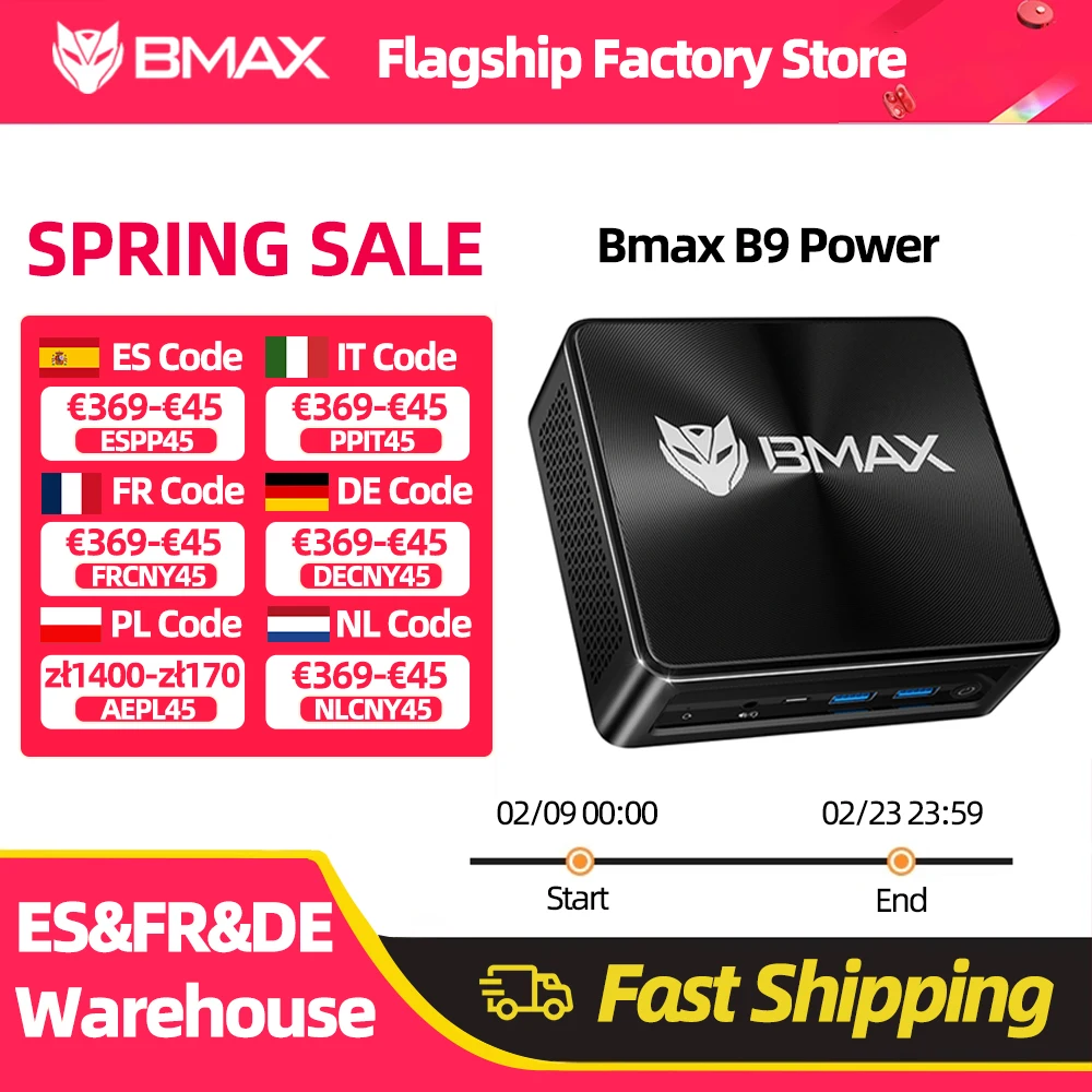 Bmax B9 puissance Mini Pc Intel Core I9-12900H 14 cœurs Max 5.0Ghz 24Gb ...