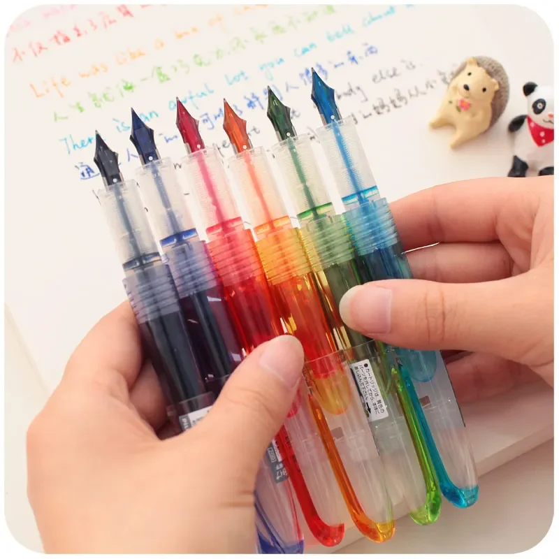 PILOT-Kawaii-Fountain-Pen-F-Nib-Color-Cute-Transparent-Pen-Rod-Student ...