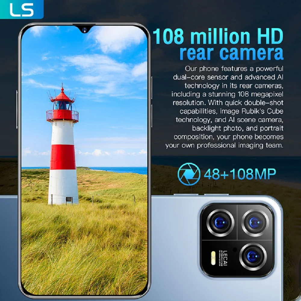 SmartPhone LS-teléfono móvil M13pro, Original con pantalla HD 7,3, 5G