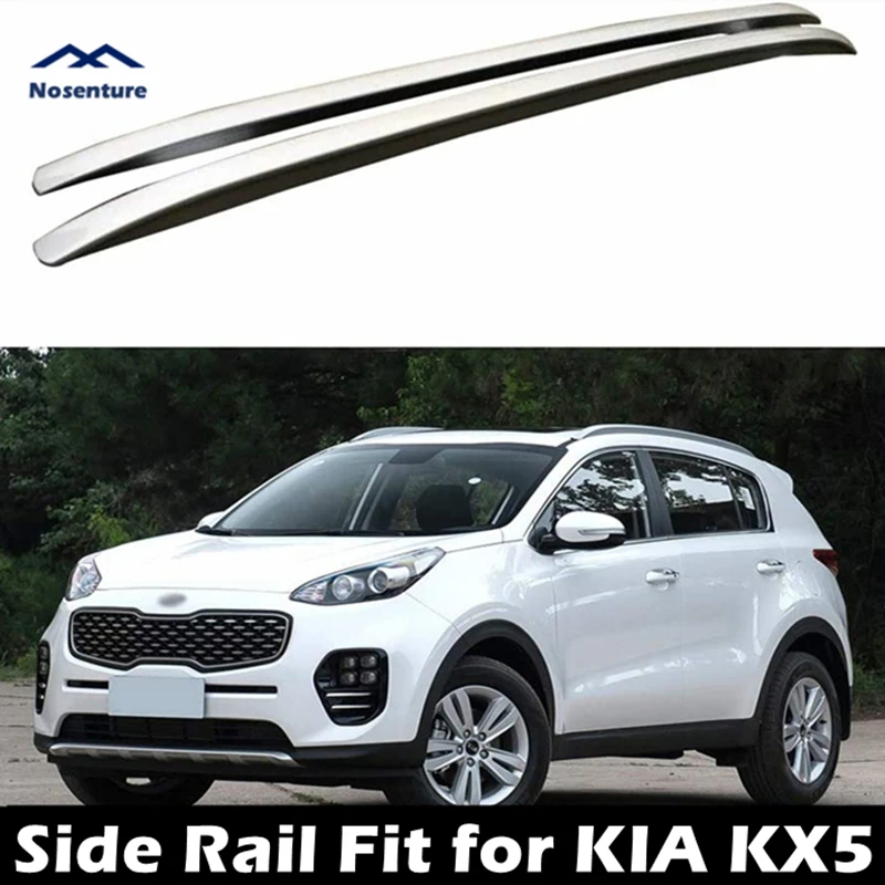 2Pcs ABS Roof Rail Roof Rack Side Rail Fits KIA New Sportage 2016 2022 ...