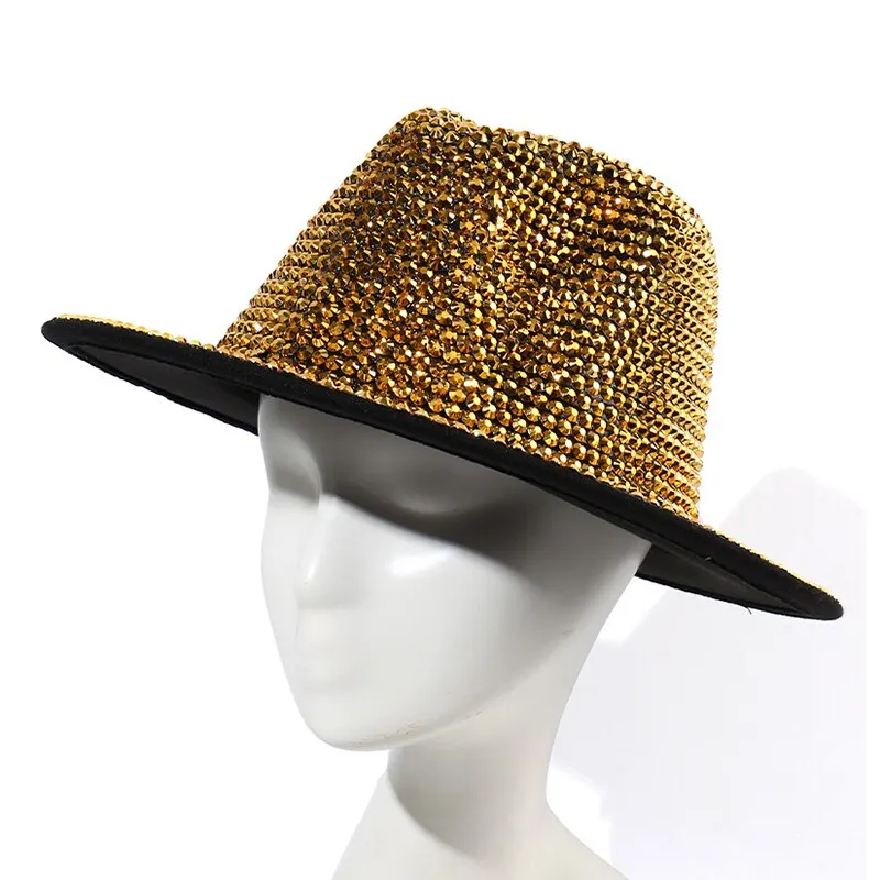 Rhinestone-Fedora-Jazz-Hats-Cowboy-Hat-For-Women-And-Men-Double-sided ...