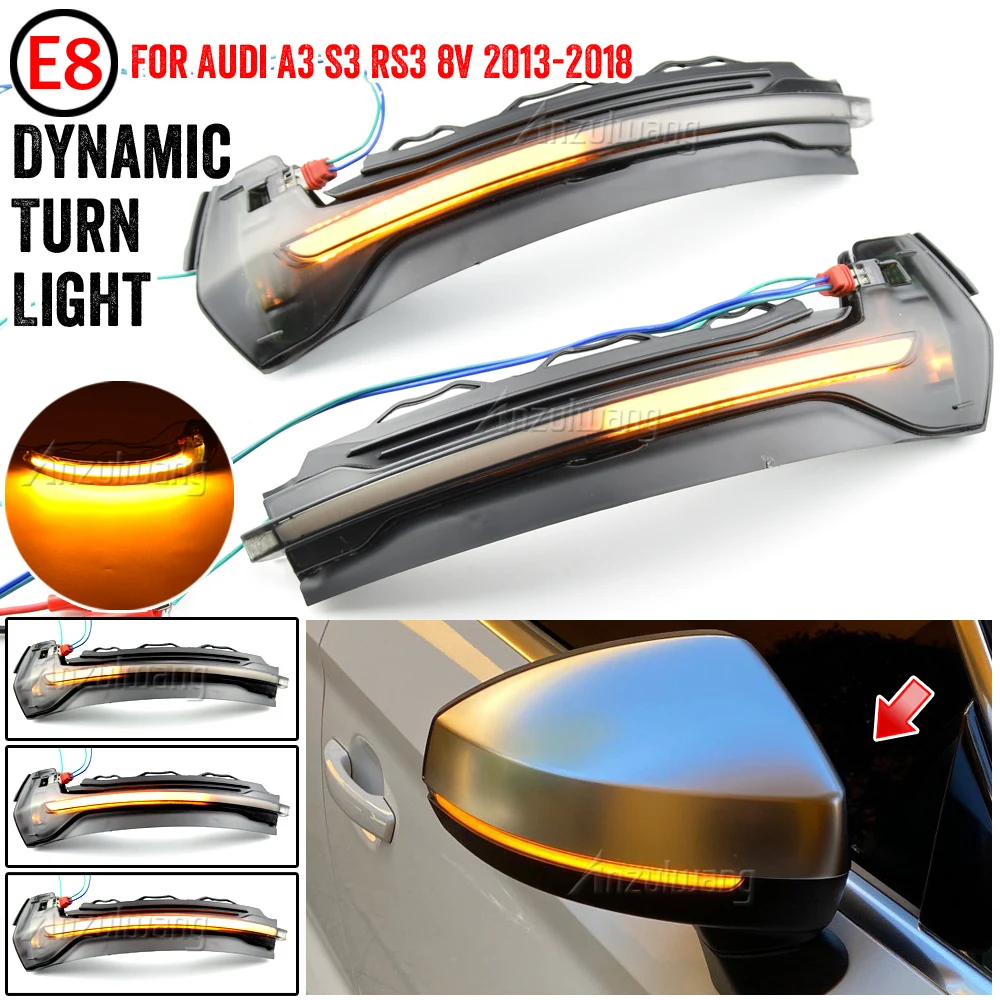 Dynamic Turn Signal LED Side Wing Rearview Mirror Indicator Blinker ...