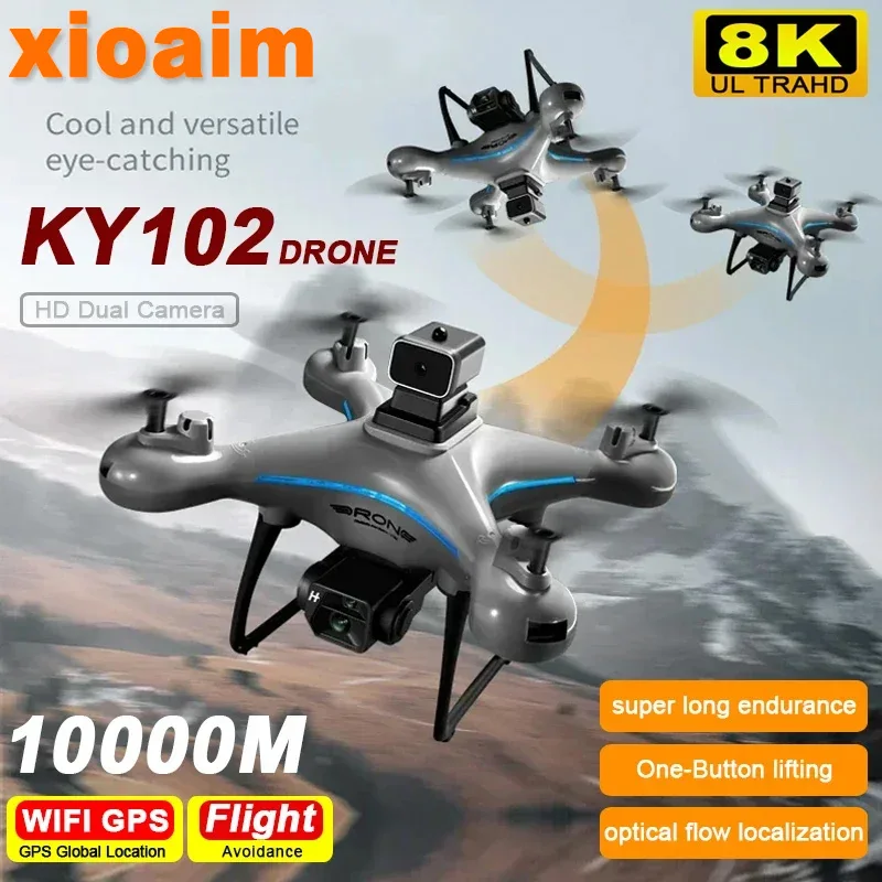 For-Xiaomi-KY102-Drone-8K-HD-Dual-Camera-Professional-Aerial ...