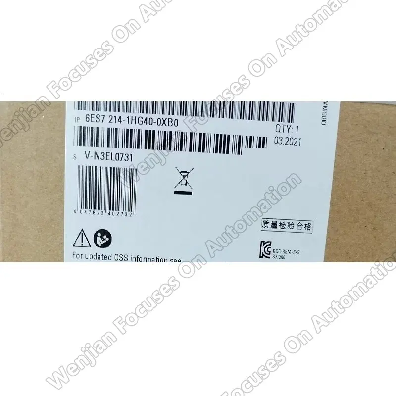 6ES7214-1HG40-0XB0 S7-1200 1214C CPU compacta DC/relé a bordo e/O 14 ...