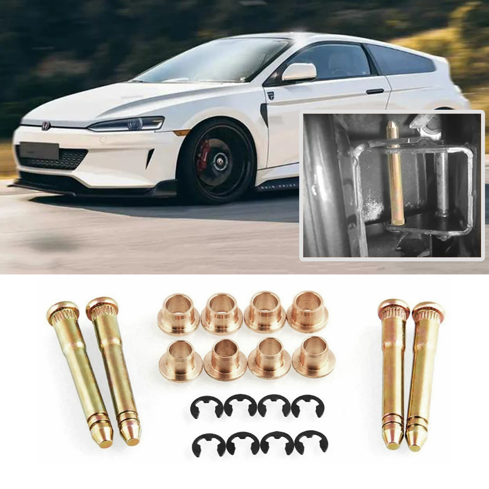 Car-Door-Hinge-Pin-Repair-Kit-Bushing-Pins-Fit-For-Honda-Civic-Accord ...