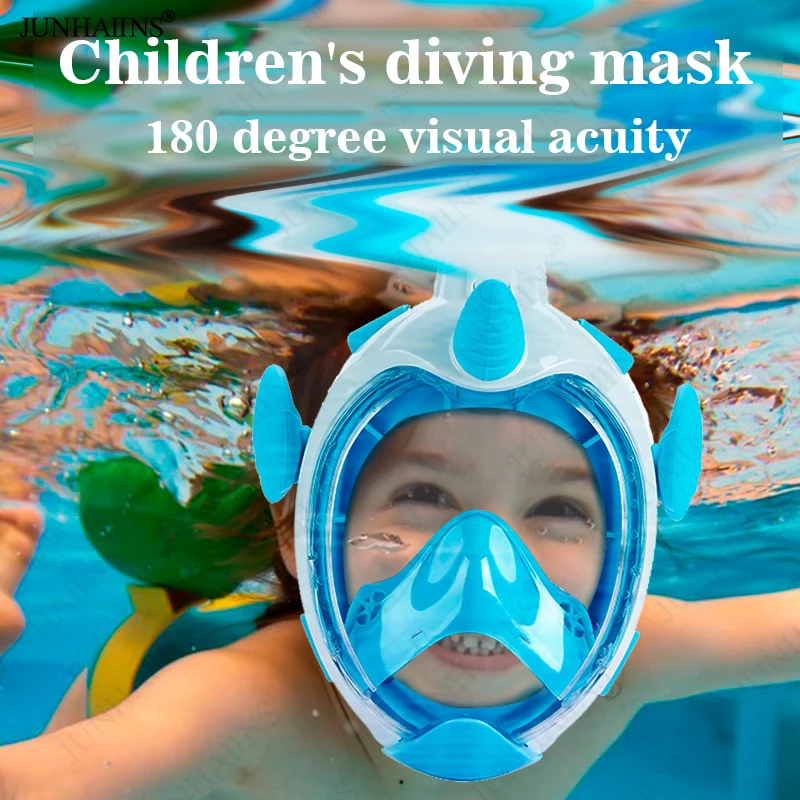 Snorkeling-Mask-Kids-Full-Face-Snorkeling-Diving-Mask-With-180 ...