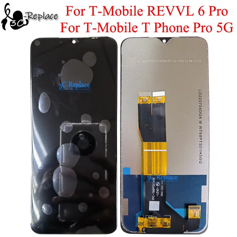 Original 6.82" For T-Mobile REVVL 6 Pro T Phone Pro 5G TMAF035G LCD Display Screen Touch ...