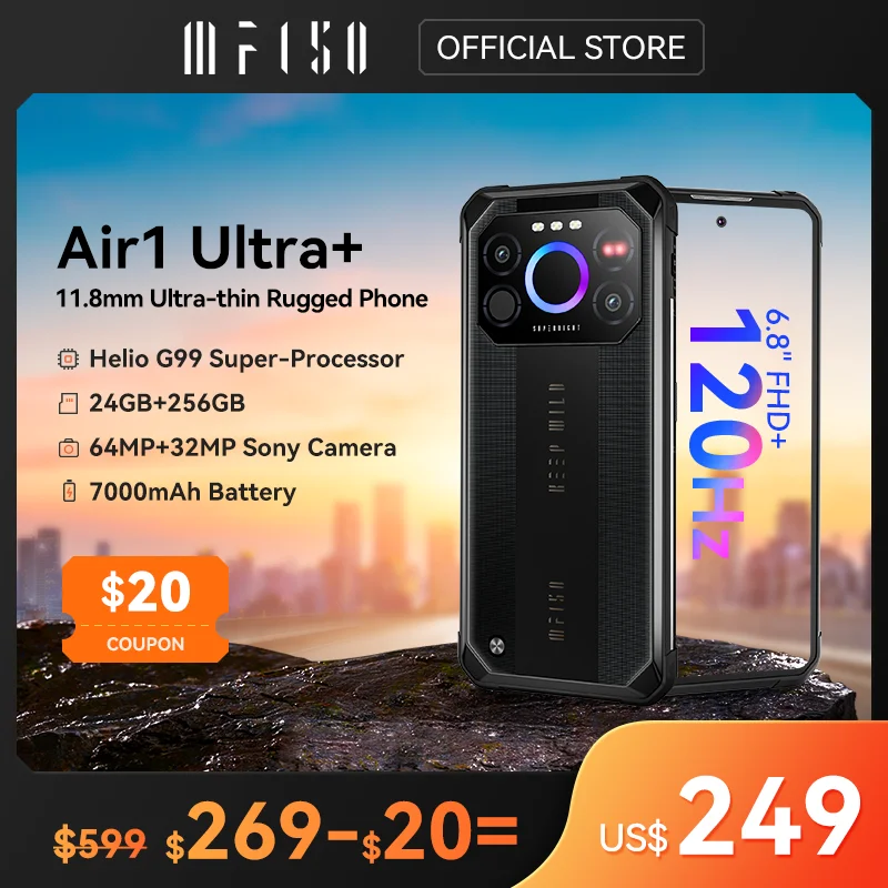 IIIF150-tel-fono-inteligente-Air1-Ultra-Smartphone-resistente-de-6-8-pulgadas-FHD-12GB-256GB ...