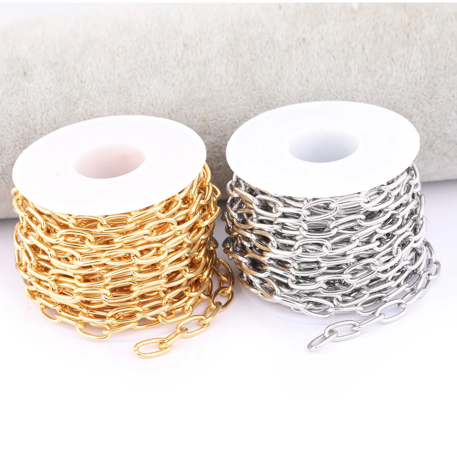 5meters-Roll-Stainless-Steel-Gold-Plated-Link-Chains-For-Bracelets ...