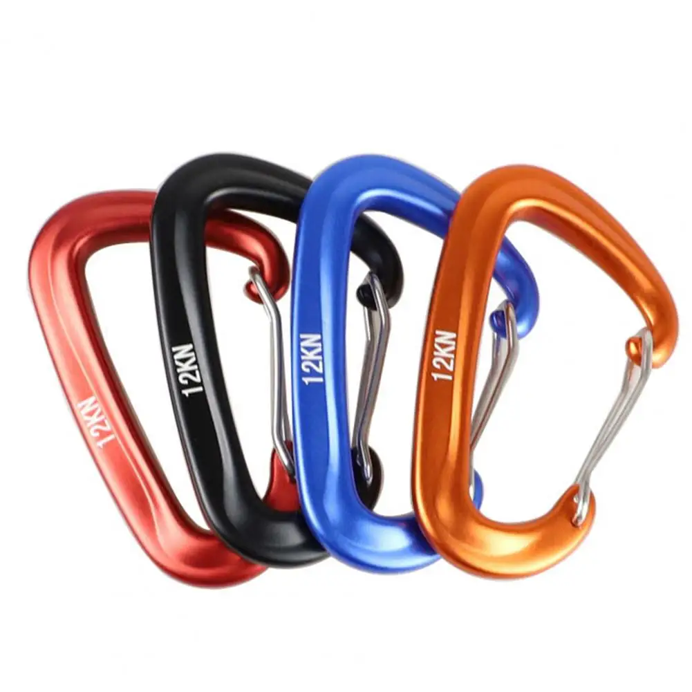 4Pcs-12KN-Carabiner-Clips-7075-Aviation-Aluminum-Carabiners-Safety-Rope ...
