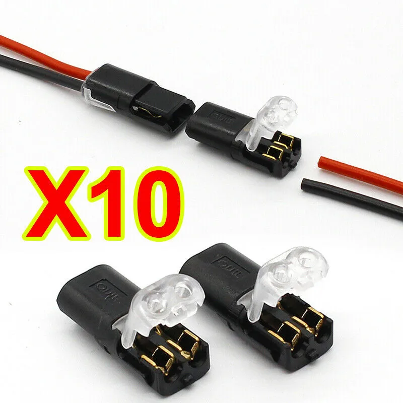 New-10pcs-2-Pin-Way-Plug-Car-Waterproof-Electrical-Wire-Connector ...