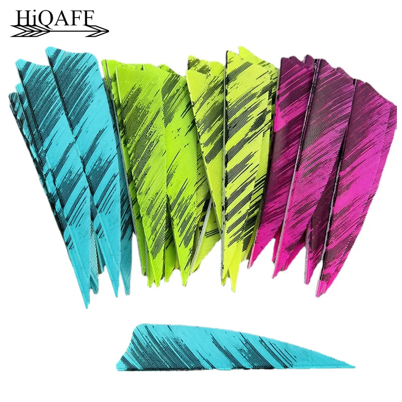 50-PCS-Hi-Q-3-Inch-Shield-Cut-Hunting-Arrow-Feathers-Ink-Painting ...