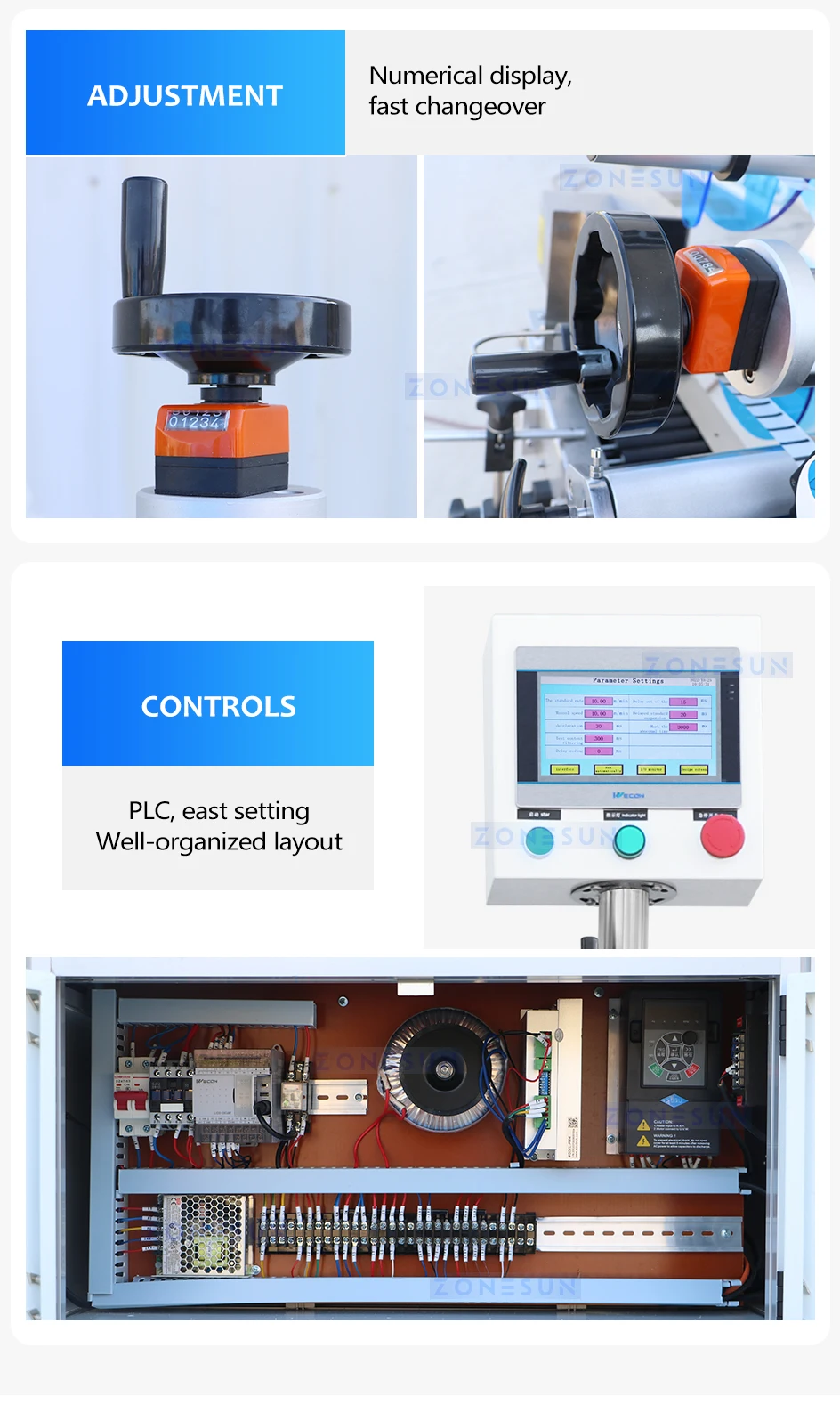 ZS-TB823 Automatic Horizontal Wrap Around Labeler Tube Bottle Labeling – ZONESUN Machinery