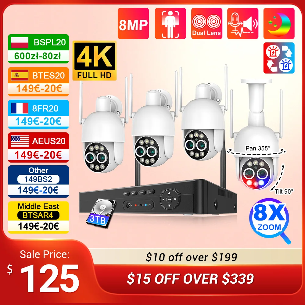 MISECU-8CH-UHD-4K-PTZ-Wireless-Security-System-8MP-Dual-Lens-WIFI ...