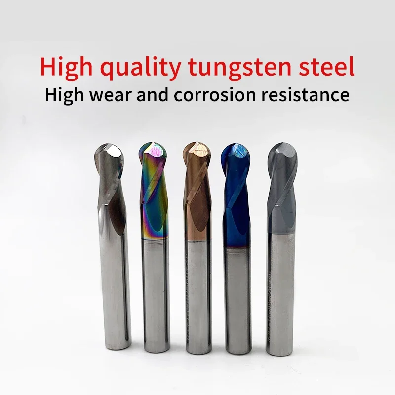 Chowmaster-Ball-Nose-Carbide-End-Mill-HRC55-65-70-2F-Tungsten-Steel ...