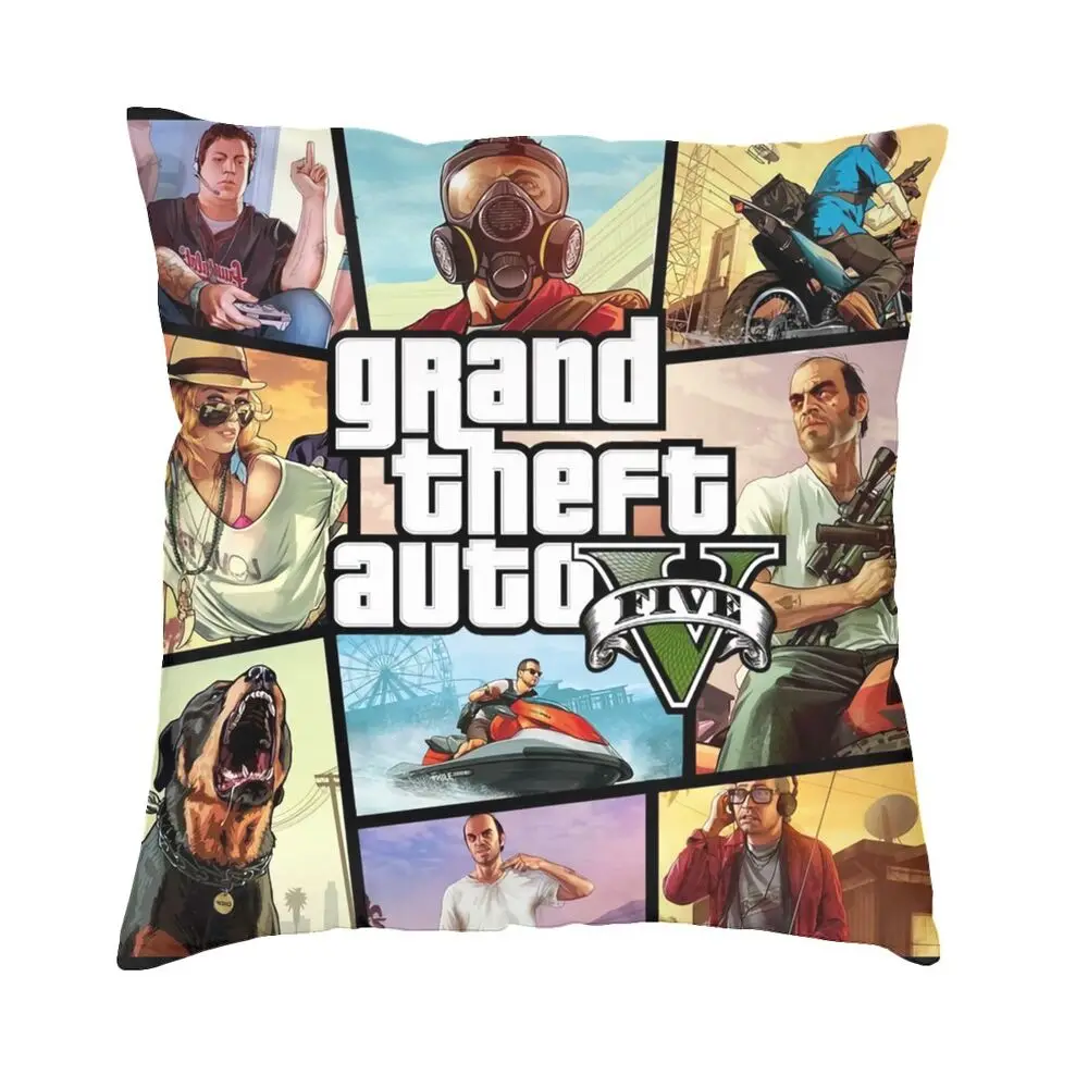 Gta5-Vice-City-Grand-Theft-Auto-Throw-Pillow-Case-Sofa-Adventure-Game ...