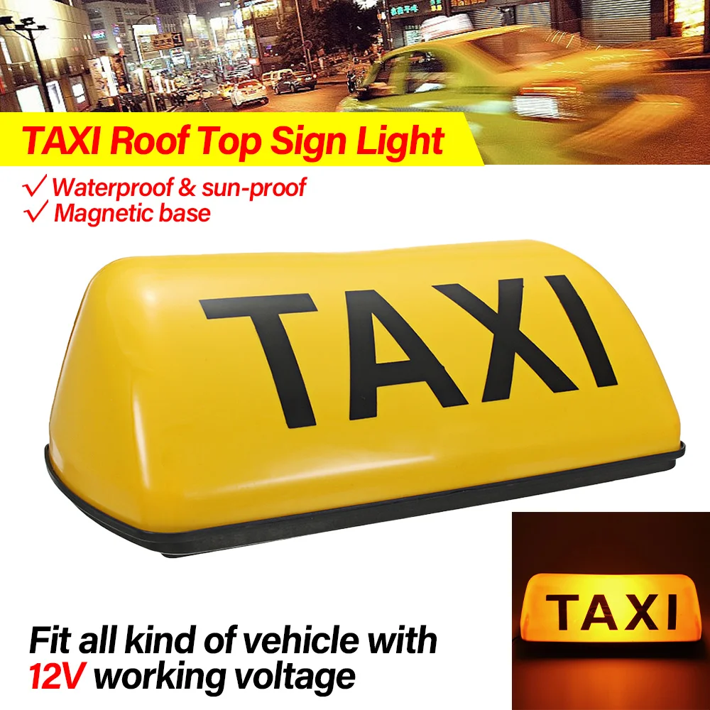 12v Taxi Sign Light Car Taxi Sign Light Universal 12v Vehicle Taxi Sign ...