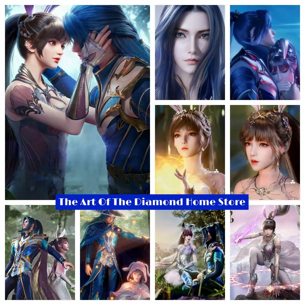 DIY-Chinese-Anime-Soul-Land-AB-Diamond-Painting-Kit-Cross-Stitch-Douluo ...