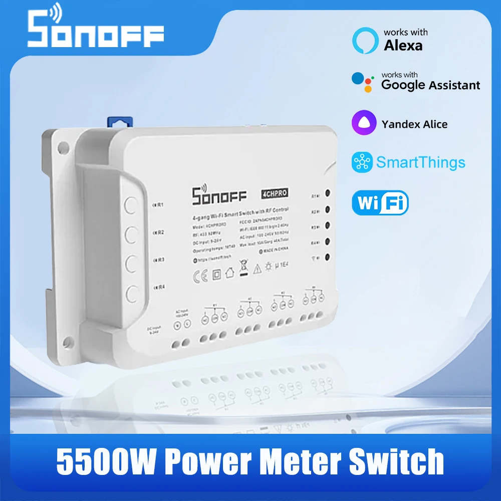 SONOFF-POWR3-Power-Meter-WiFi-Smart-Meter-Schakelaar-25A-5500W-Power ...