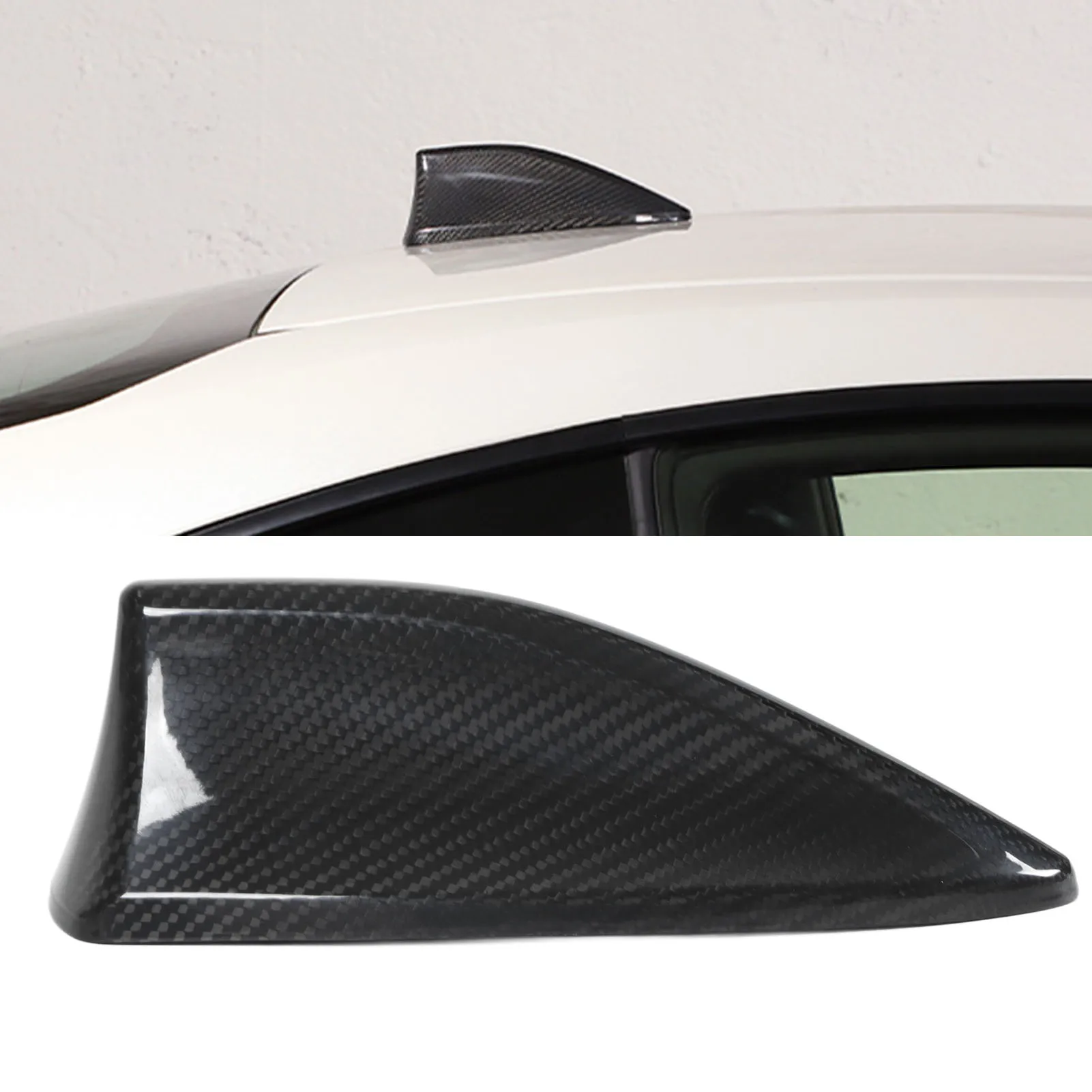 Carbon-Fiber-Shark-Fin-Antenna-Cover-Self-Adhesive-Antenna-Trim ...