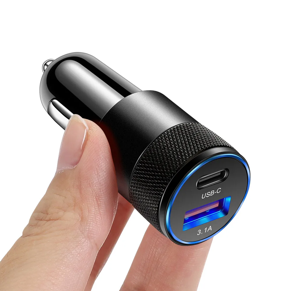Автомобильное зарядное устройство Quick Charge 3.0 Type C для Fiat 500 ...