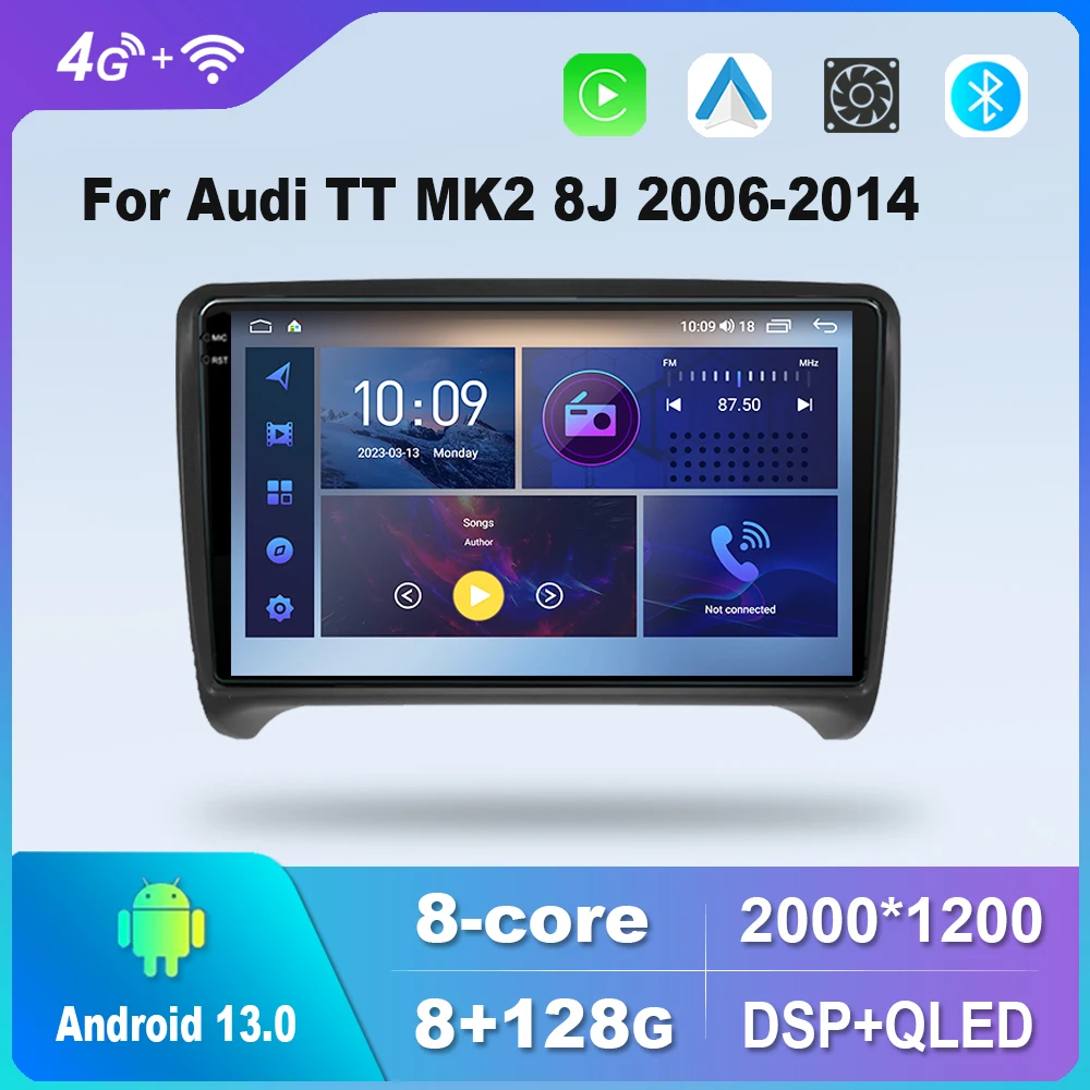 Android 12.0 For Audi TT MK2 8J 2006 2014 Multimedia Player Auto Radio ...