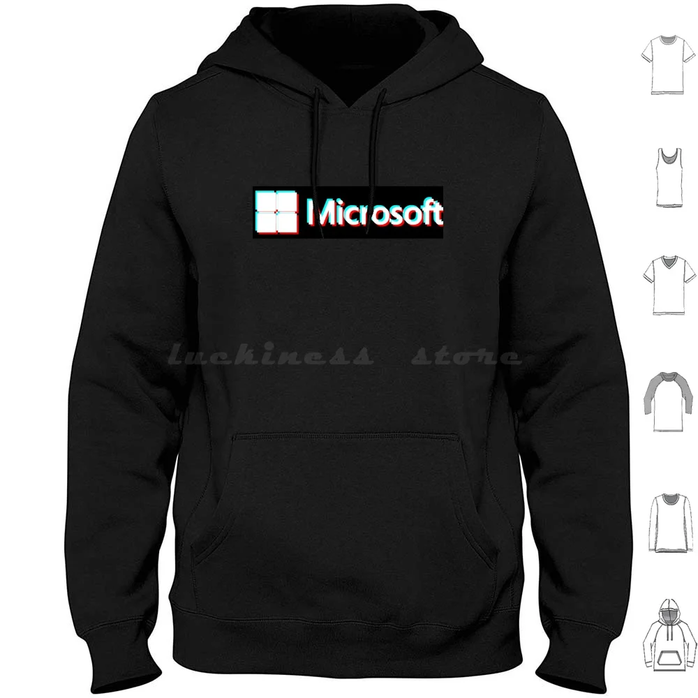 Microsoft ( Remix ) Hoodie cotton Long Sleeve Microsoft