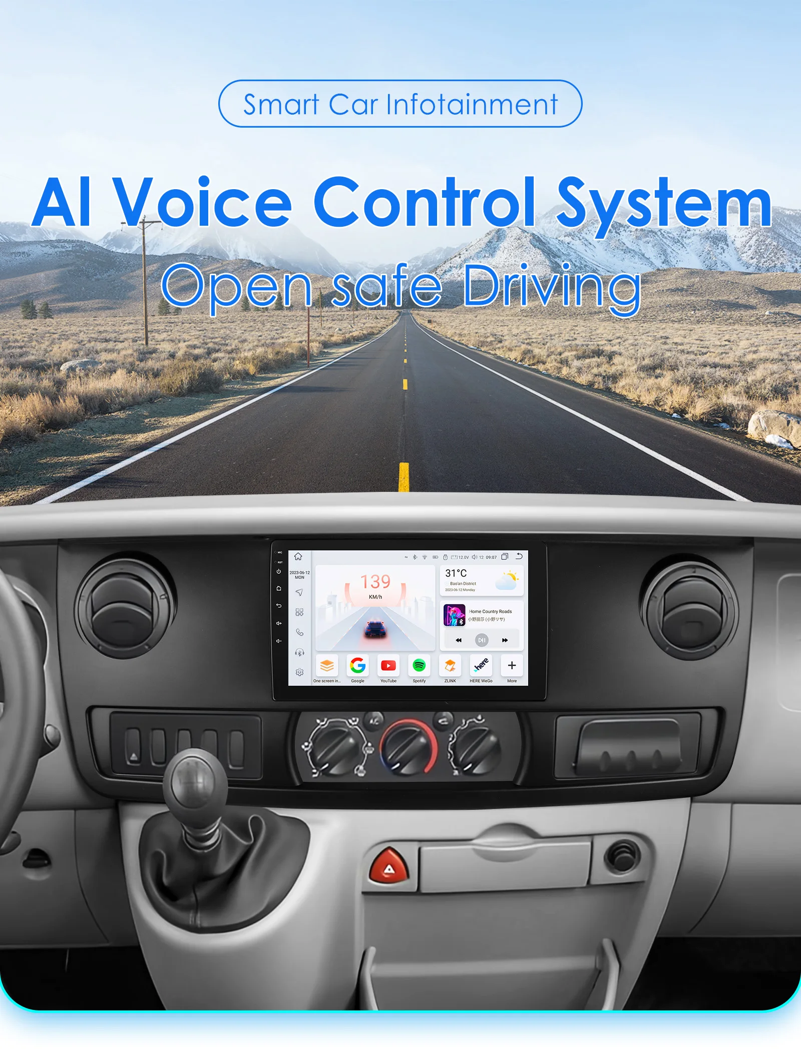 2din Android Auto radio for RENAULT MASTER 2003-2011 multimedia Video ...