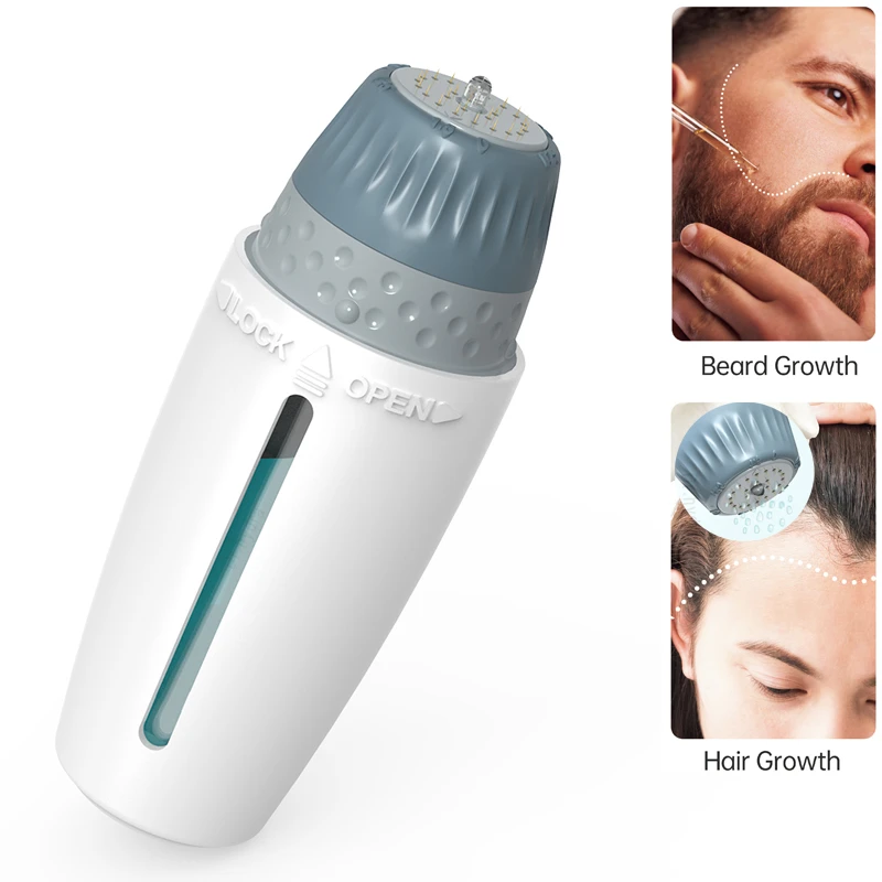 Mezoroller Beard Derma Stamp H24 Bio Needles Micro-needling Adjustable ...