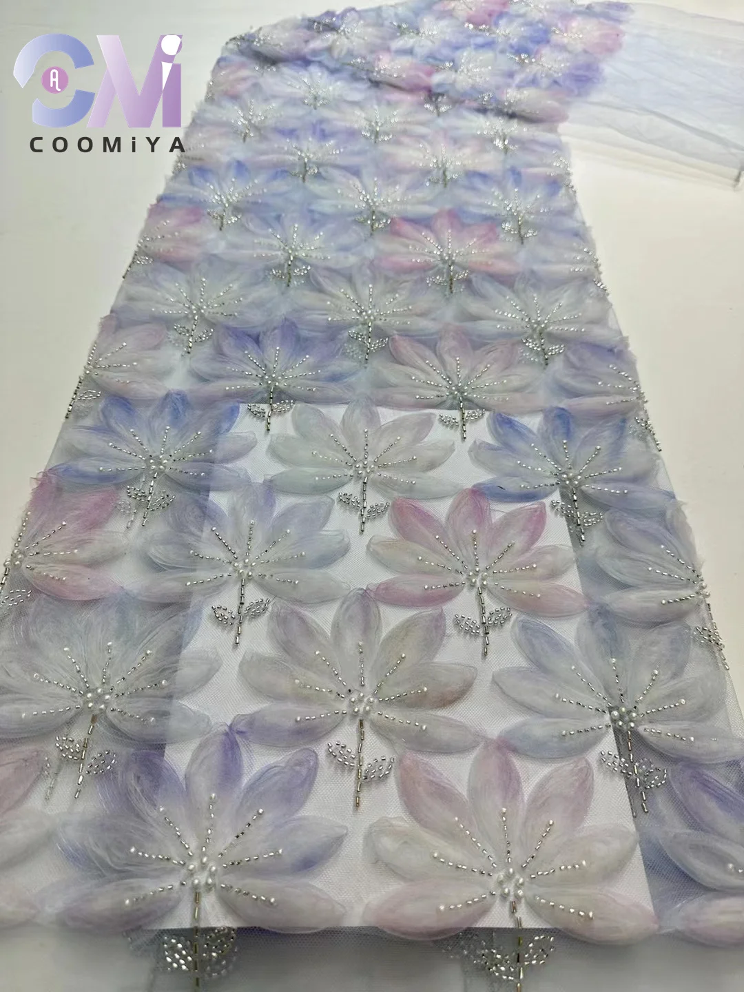 3D-Gradation-Color-Embroidery-Net-Lace-Fabrics-Exquisite-High-Quality ...