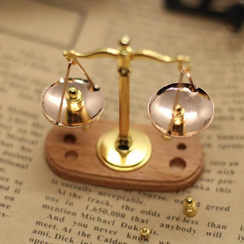 Simulated-Metal-Antique-Scales-Mini-Balance-Scale-Model-Toy-For ...