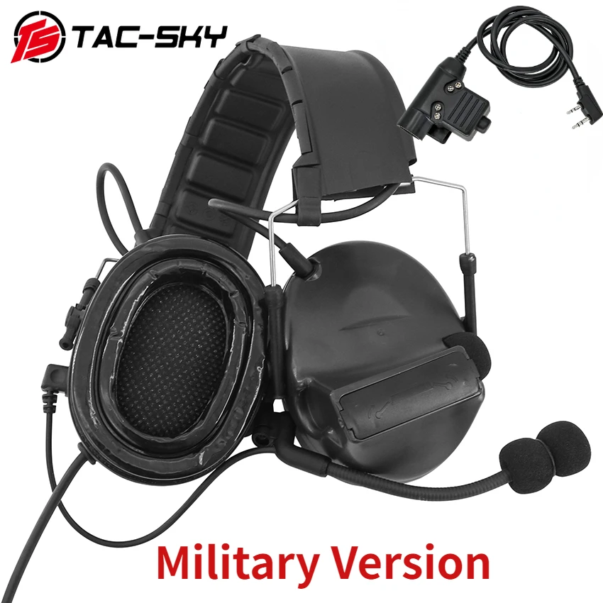 TS-TAC-SKY-Tactical-Comtac-2-Military-Shooting-Headset-New-Removable ...