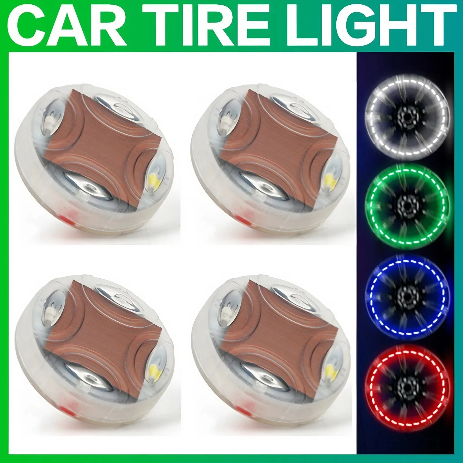 4-LED-13-Mode-Car-Auto-Waterproof-Solar-Energy-Flash-Wheel-Tire-Rim-Led ...