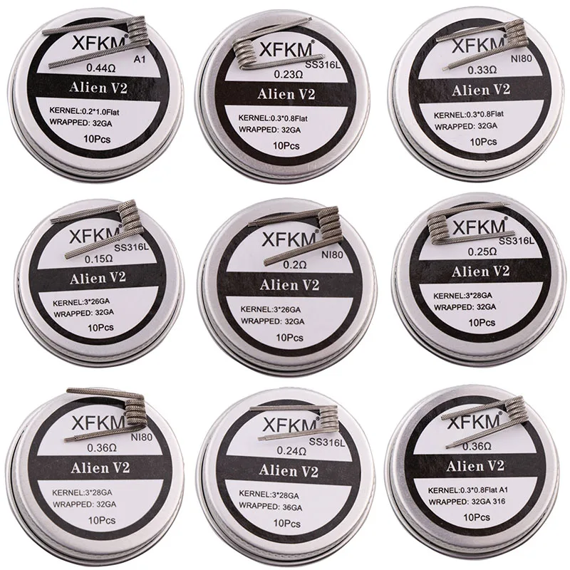 Heating Resistance Wire | Rda Prebuilt Coils | Prebuilt Alien Coil ...