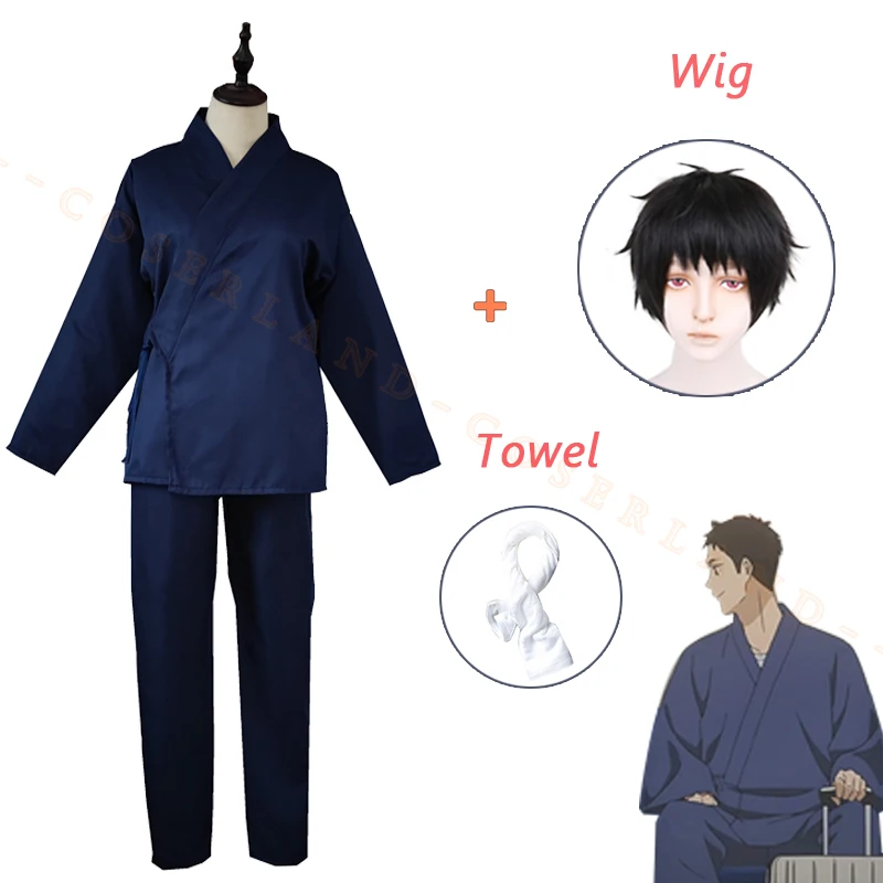 Wakana Gojo Cosplay Costume Blue Samue Wig Anime My Dress Up Darling ...