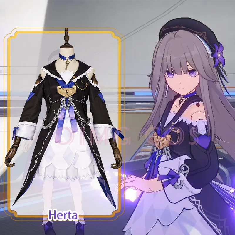 Herta-Cosplay-Costume-Honkai-Star-Rail-Carnival-Uniform-Wig-Anime ...