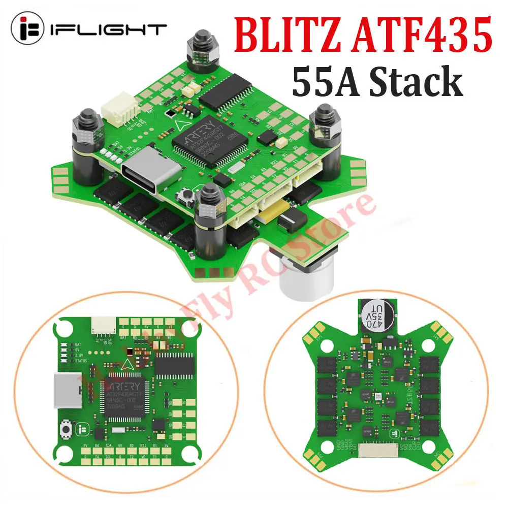 iFlight-BLITZ-ATF435-55A-Stack-BLITZ-ATF435-Flight-Controller-with ...