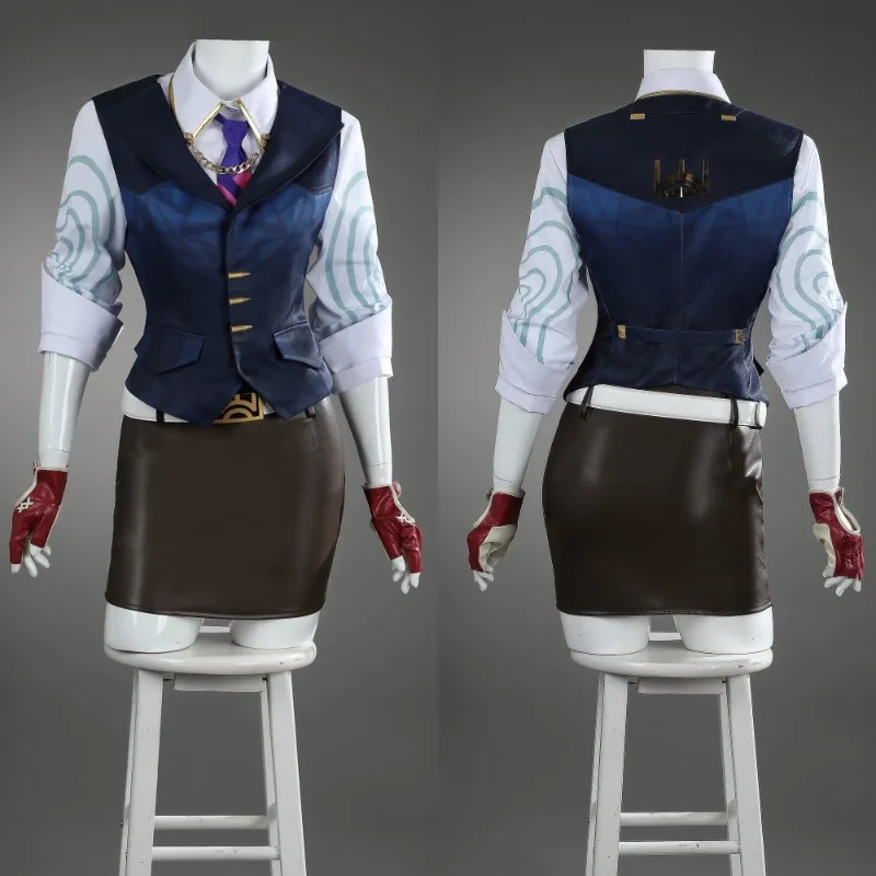 Woman-Valorant-Chamber-Cosplay-Costume-Female-Vest-Shirt-Skirt-Outfit ...