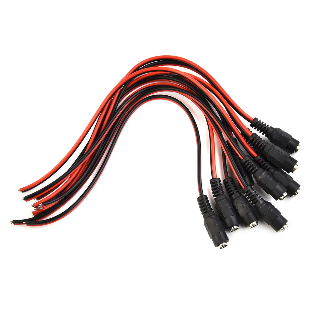 10pcs-5-5x2-1mm-Male-Female-Plug-DC-12V-Power-Socket-For-CCTV-Camera ...