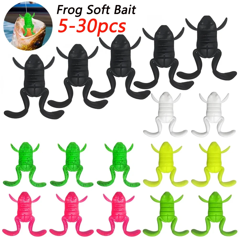 5-30Pcs-Realistic-Frog-Lure-4cm-Kick-Legged-Frog-Baits-Frog-Attractive ...