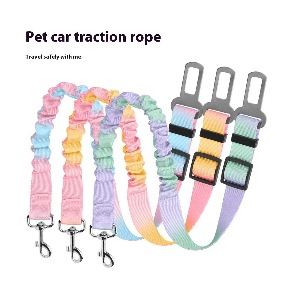 Retractable Vehicle Dog Leash Adjustable Car Safety Belt Anti Chew ...