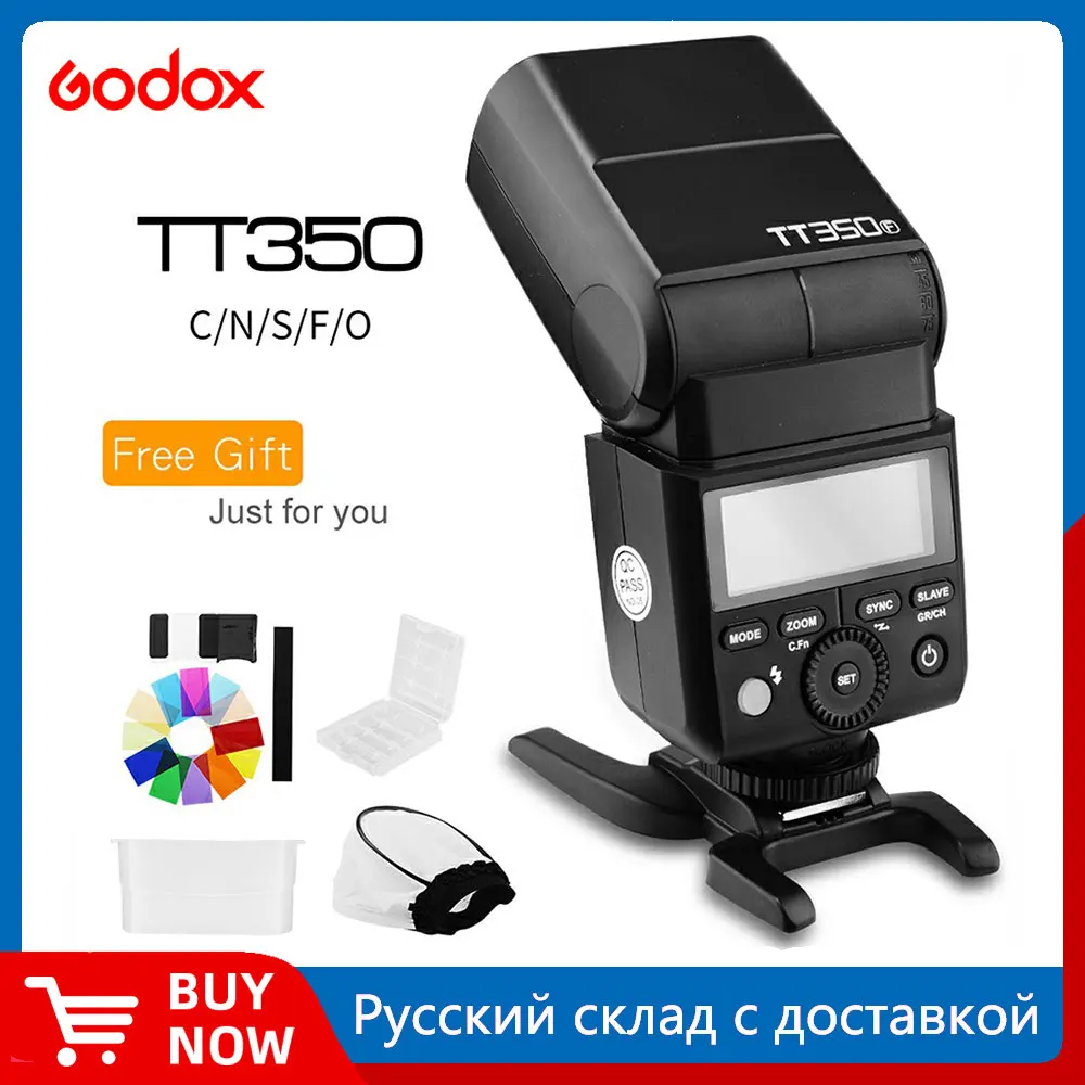 Godox-TT350C-TT350N-TT350S-TT350F-TT350O-TTL-HSS-1-8000s-Speedlight ...