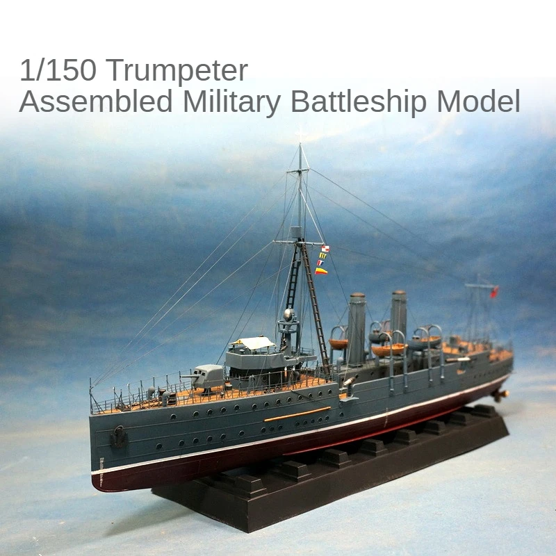 Trumpeter Assembled Warship Model Simulation 1 150 Chinese Warship Zhongshan Battleship Battleship Electric Ship Model AliExpress