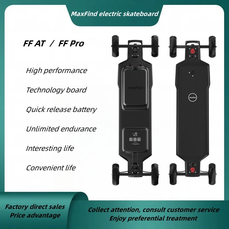 MaxfindFF-AT-electric-skateboard-4WD-adult-remote-control-longboard ...