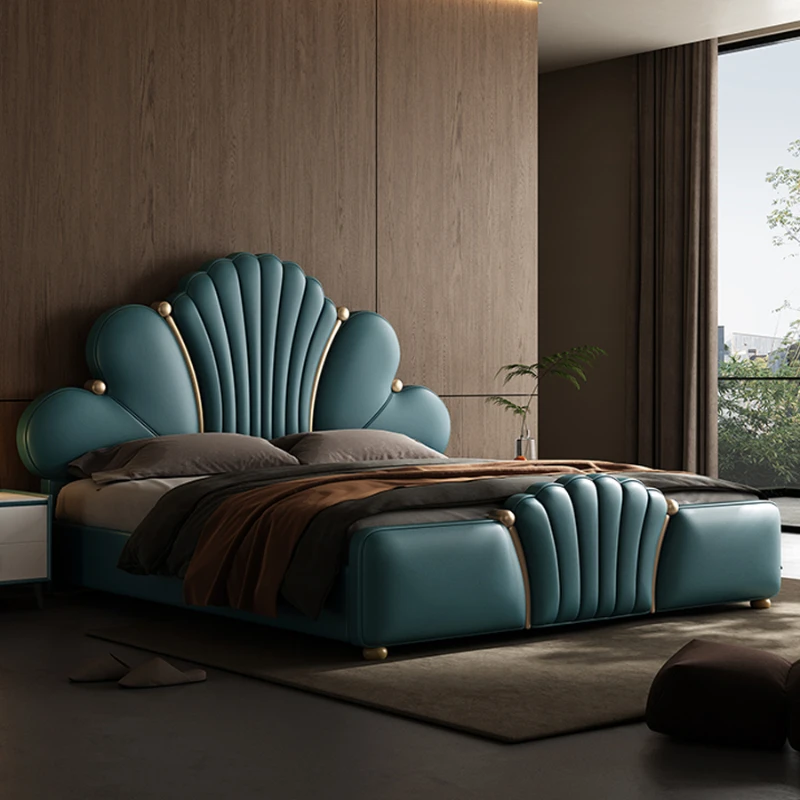 Queen-Royal-European-Bed-Frame-Wood-Modern-Whitr-King-Size-Twin-Bed ...