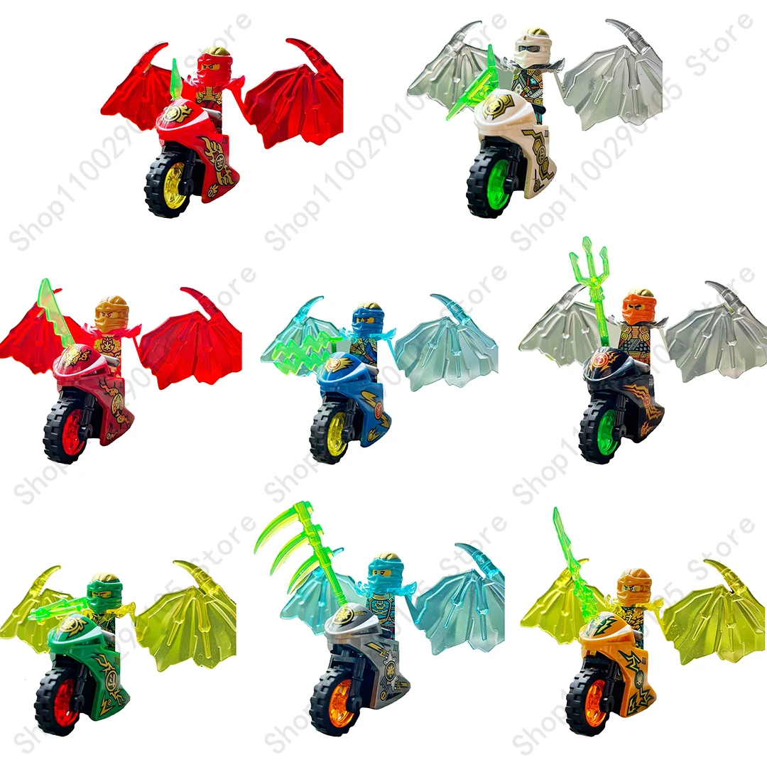 Anime-Ninja-Figs-Cole-Zane-Nya-Jay-Lloyd-Kai-Ice-Emperor-Bricks-Mini ...